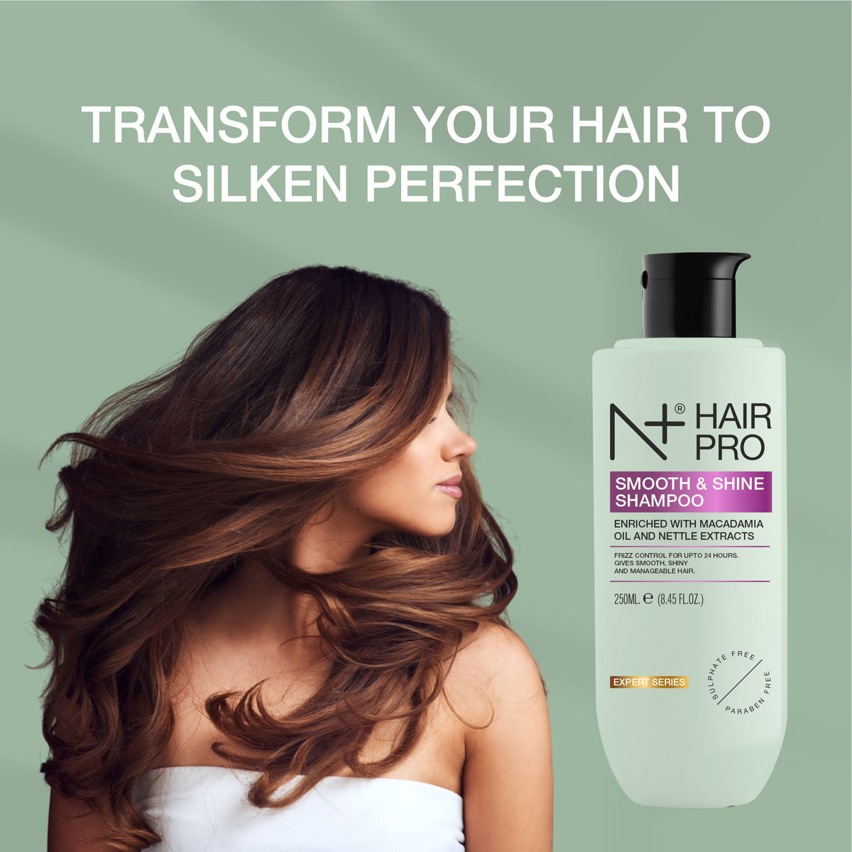 Hair Pro Smooth & Shine Shampoo | Frizz Control for Up to 24 hours – N ...